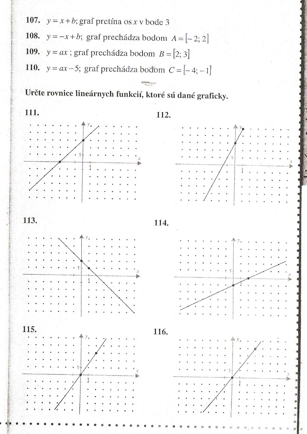 lineárne funkcie, rovnice, sústavy :: myshcaa